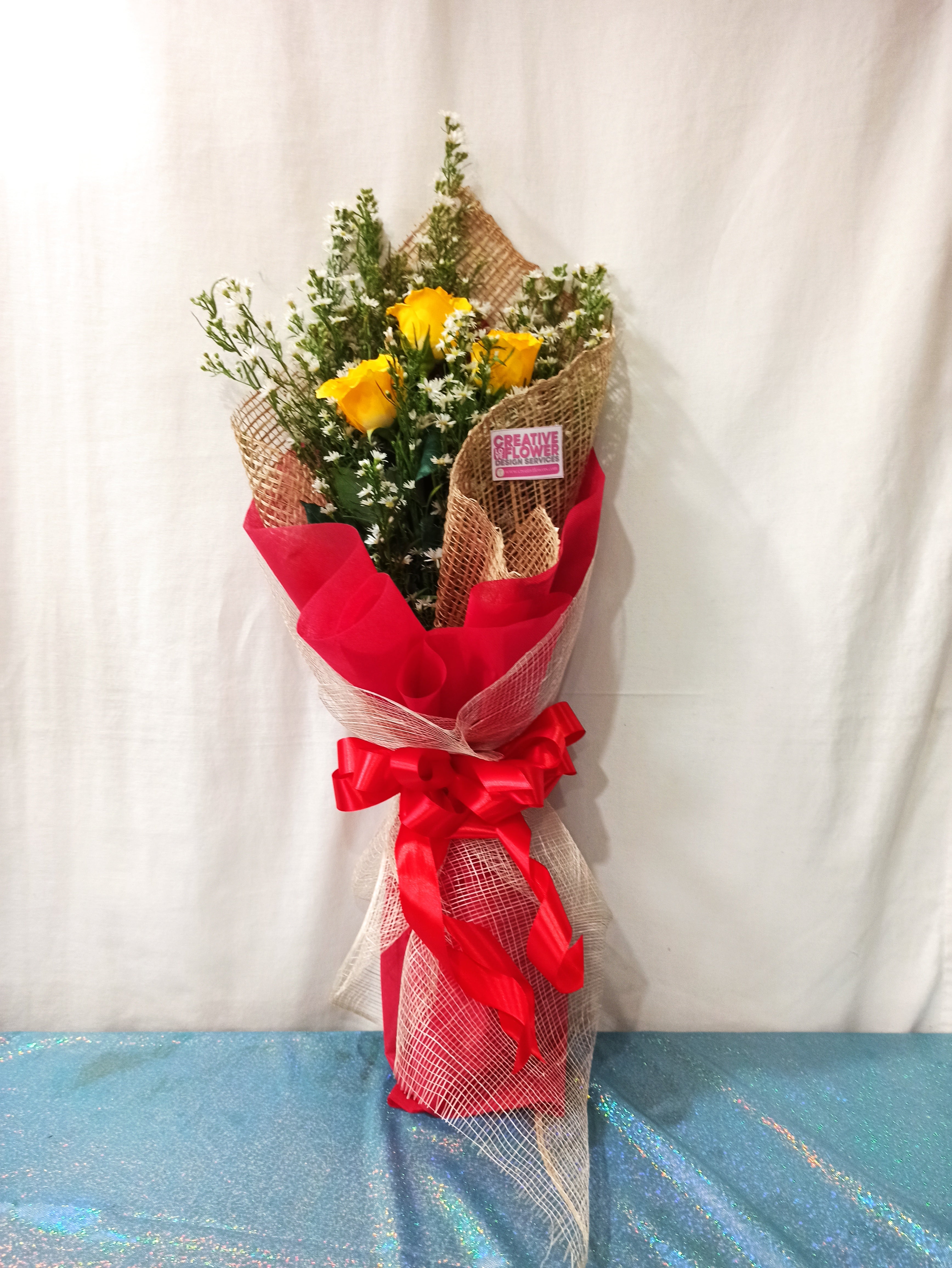 3 stems of Roses – CREATIVE LOVE FLOWER DESIGN SERVICES